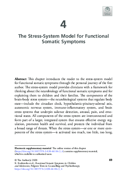 (PDF) The Stress-System Model for Functional Somatic Symptoms