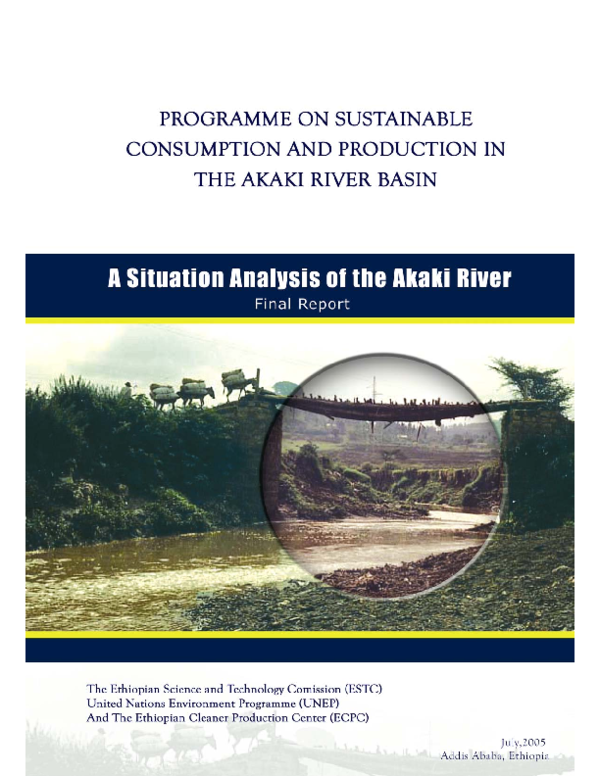 (PDF) A Situation Analysis of the Akaki River (Final Report)