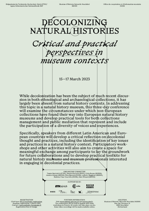 (PDF) Conference Decolonizing Natural Histories Program