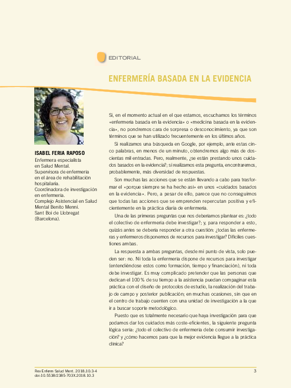 (PDF) Enfermería basada en la evidencia (PDF) Enfermería basada en la evidencia