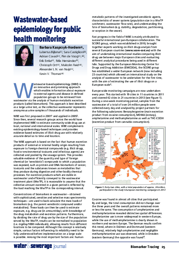 (PDF) Wastewater-based epidemiology for public health monitoring