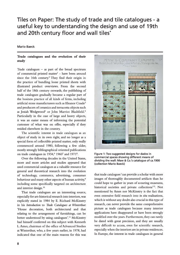 (PDF) Tiles on Paper : The study of trade and tile catalogues – a ...