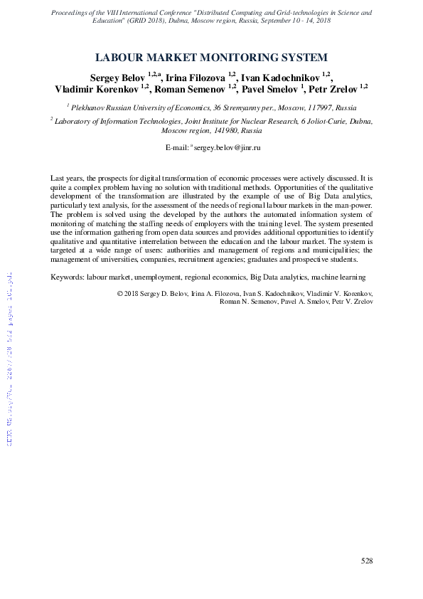 (PDF) Labour Market Monitoring System