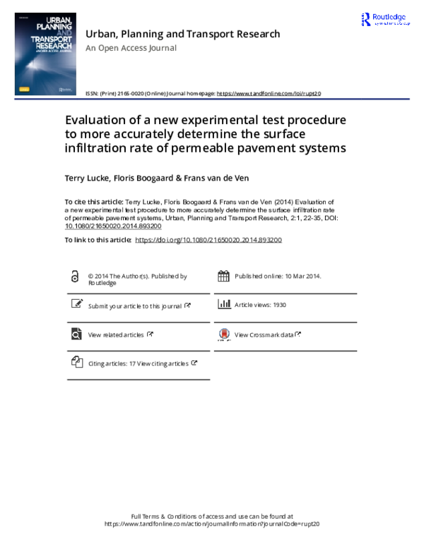 (PDF) Evaluation of a new experimental test procedure to more ...