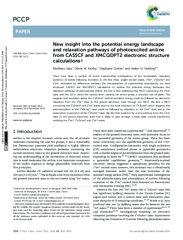 (PDF) New insight into the potential energy landscape and relaxation ...