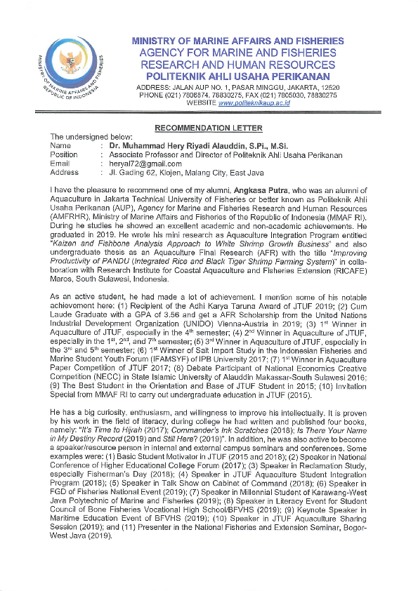 (PDF) AP - Recommendation Letter