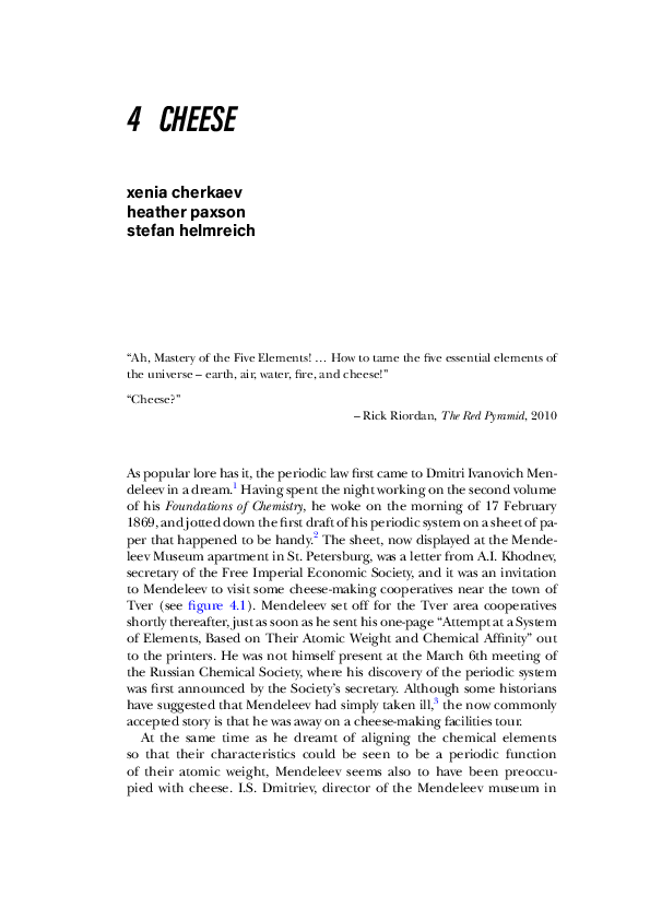 (PDF) Cheese