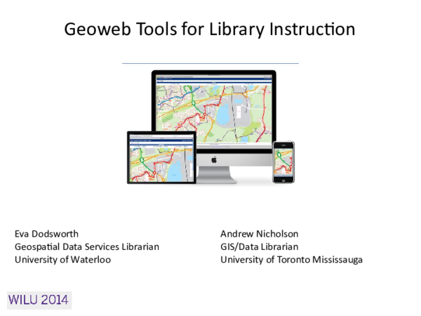 (PPT) GeoWeb Tools for Library Instruction