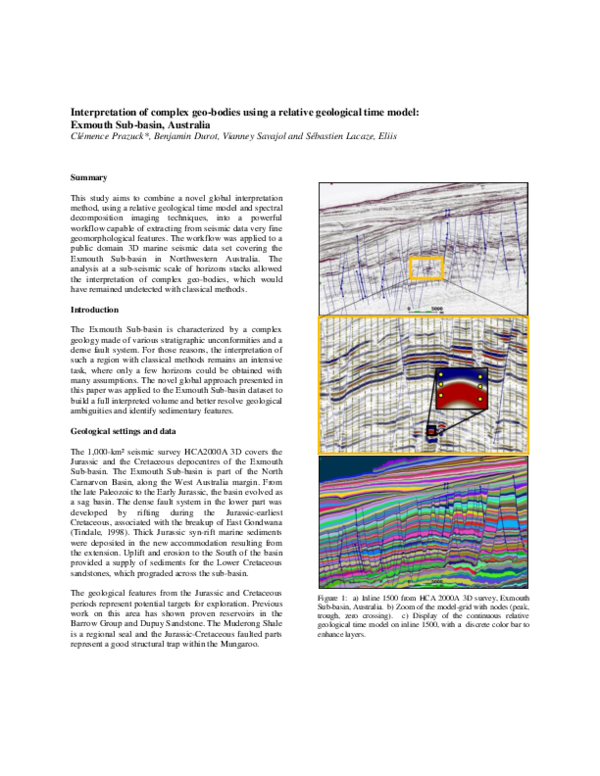 (PDF) Interpretation of complex geo-bodies using a relative geological ...