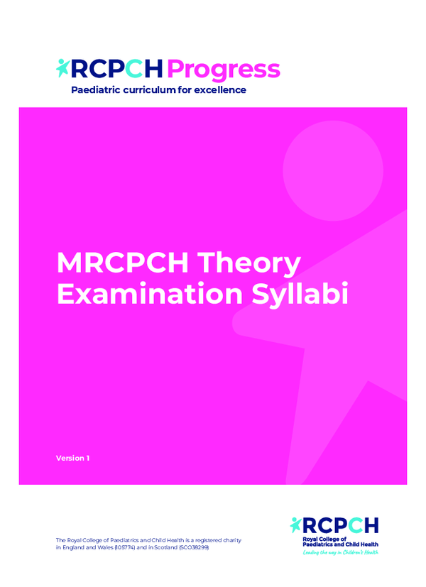 (PDF) Mrcpch theory examination syllabi v