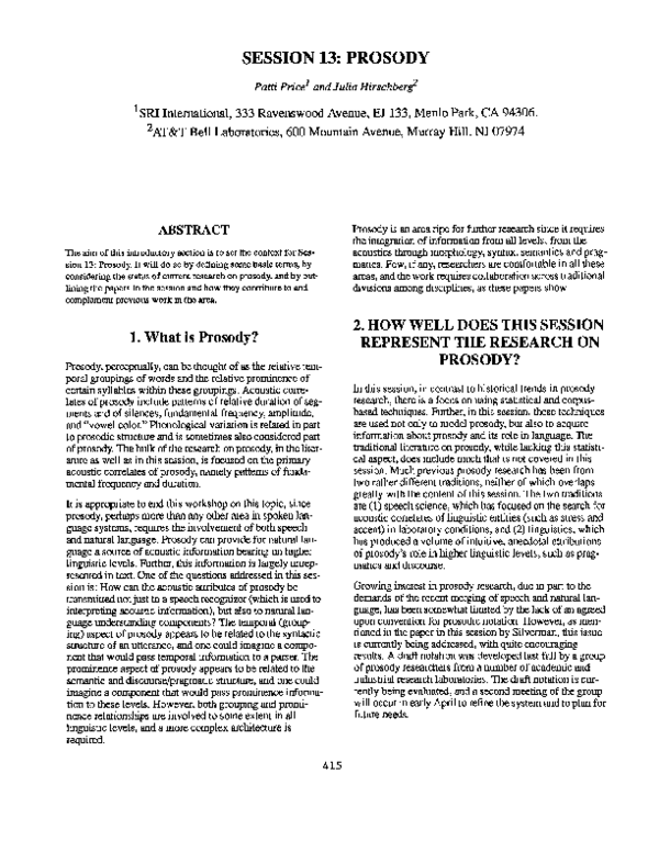 (PDF) Session summary