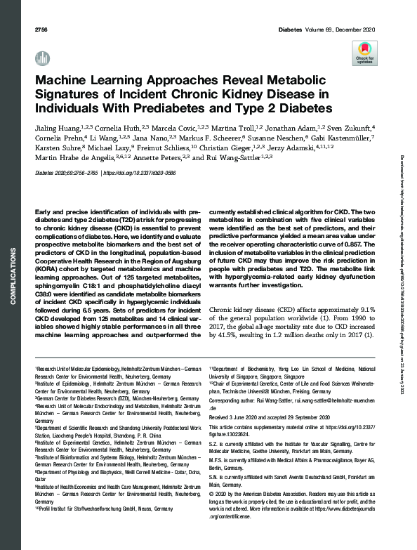 (PDF) Machine Learning Approaches Reveal Metabolic Signatures of ...