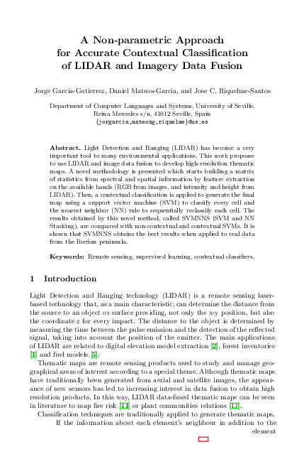 (PDF) A Non-parametric Approach for Accurate Contextual Classification of LIDAR and Imagery Data ...