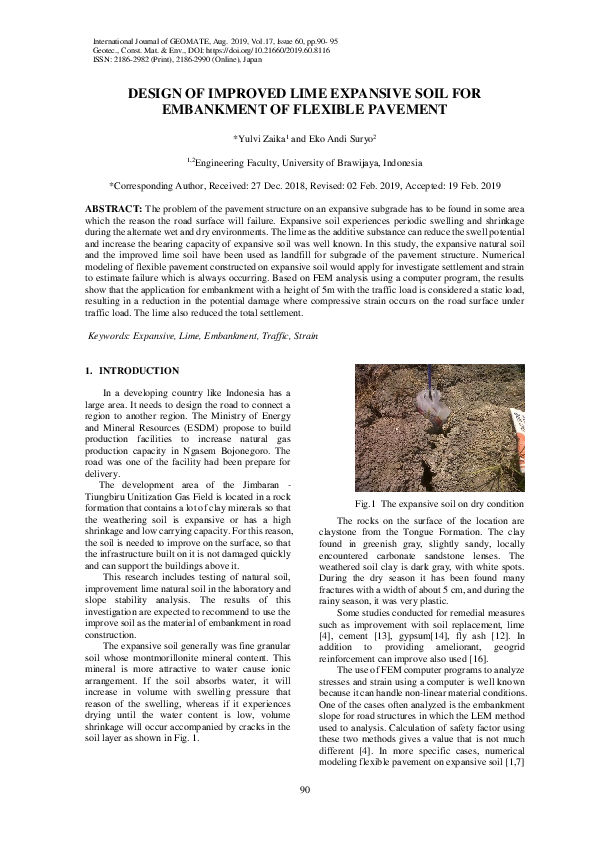 (PDF) Design of Improved Lime Expansive Soil for Embankment of Flexible ...