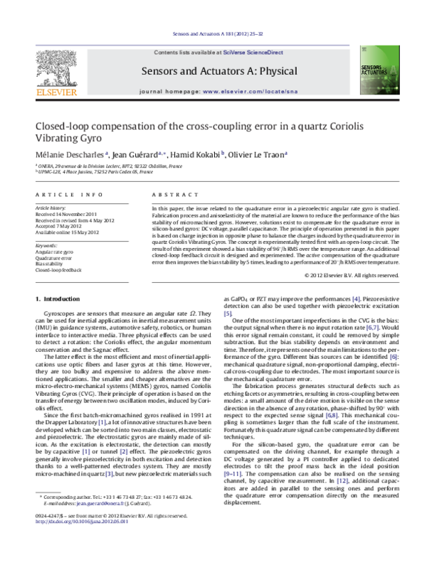 (PDF) Closed-loop compensation of the cross-coupling error in a quartz ...