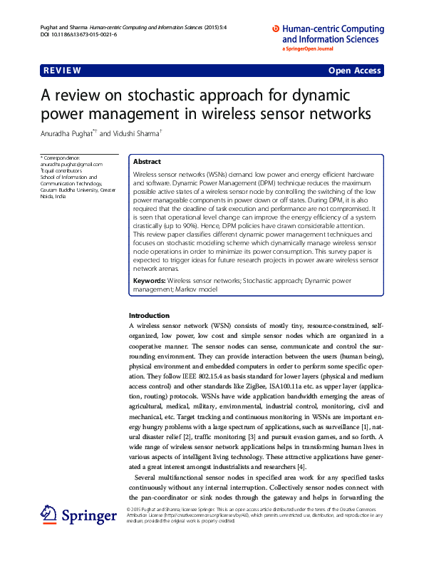 (PDF) A review on stochastic approach for dynamic power management in ...