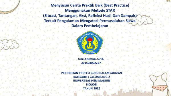 (PDF) Menyusun Cerita Praktik Baik (Best Practice) Menggunakan Metode ...