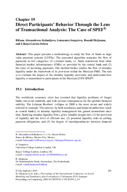 (PDF) Direct Participants’ Behavior Through the Lens of Transactional Analysis: The Case of SPEI®