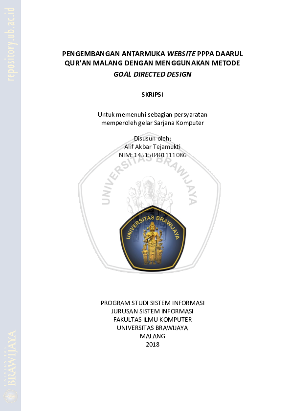 (PDF) Pengembangan Antarmuka Website PPPA Daarul Qur’an Malang Dengan ...