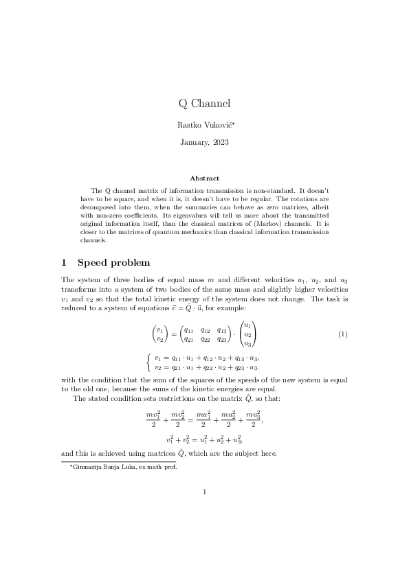 (PDF) Q Channel