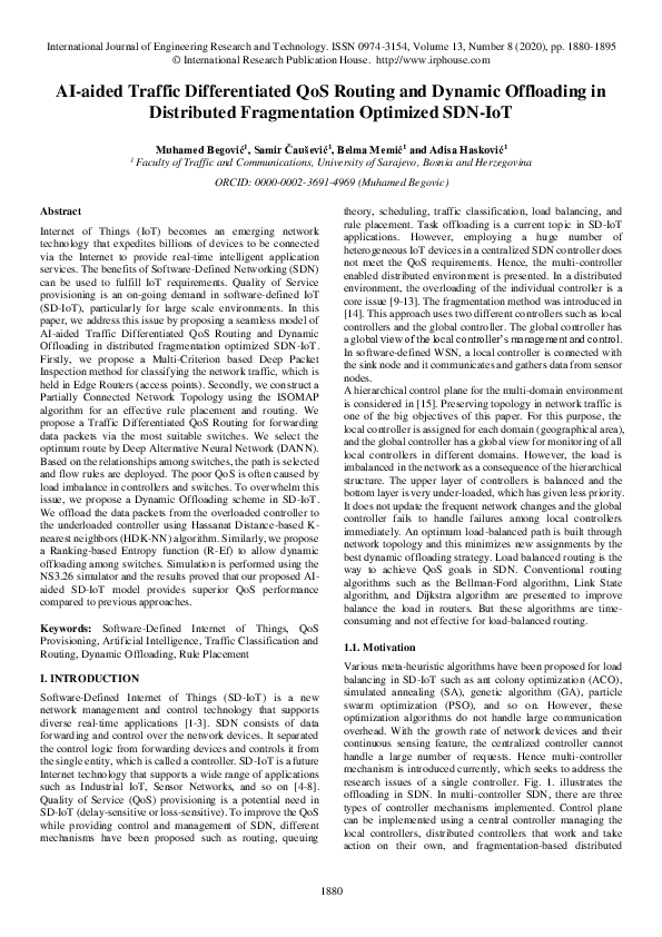 (PDF) AI-aided Traffic Differentiated QoS Routing and Dynamic Offloading in Distributed ...