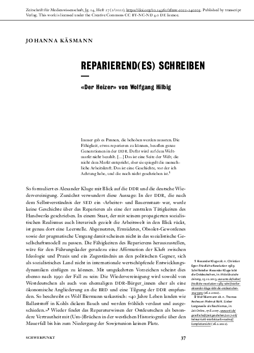 (PDF) Reparierend(Es) Schreiben