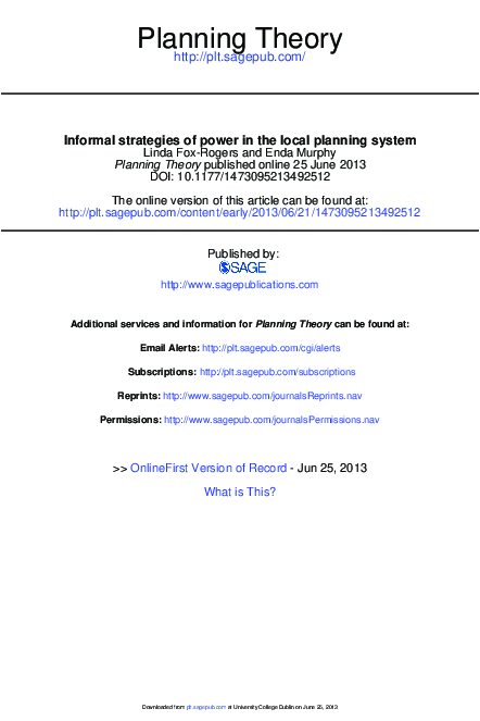 (PDF) Planning Theory