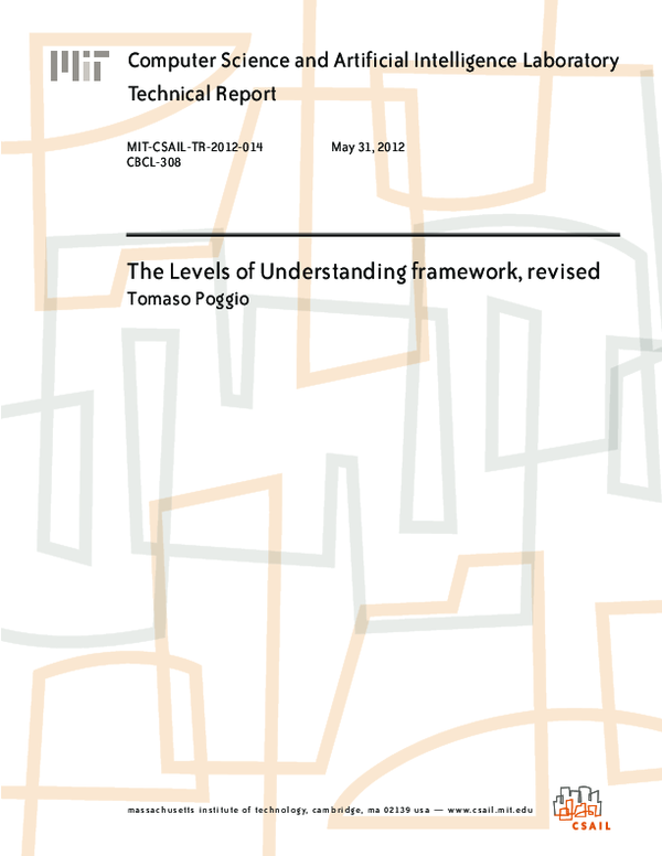 (PDF) The Levels of Understanding Framework, Revised