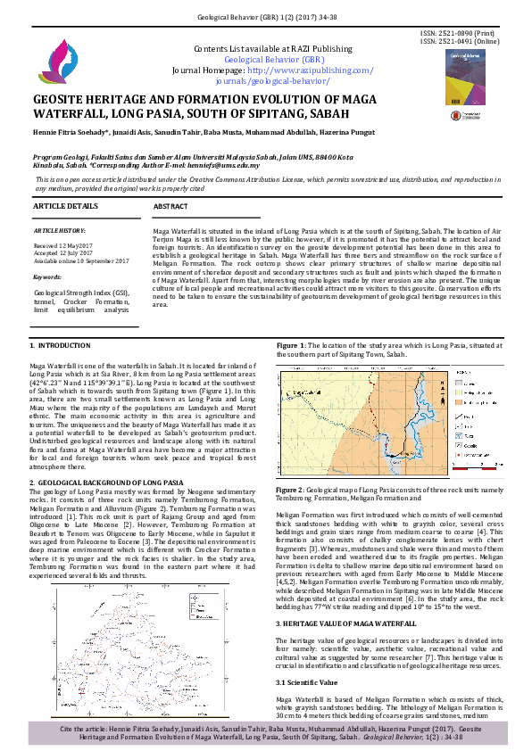 (PDF) Geosite Heritage and Formation Evolution of Maga Waterfall, Long ...