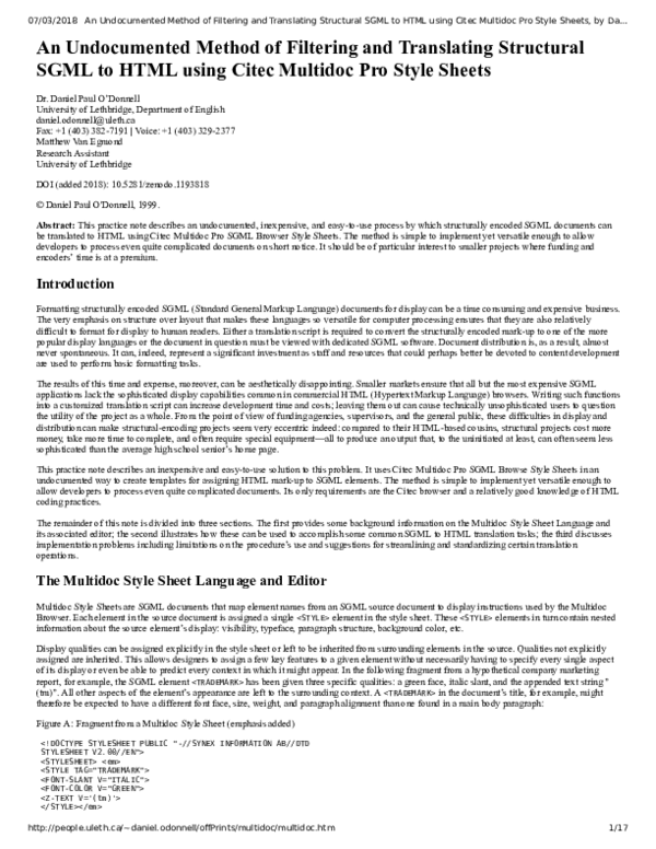 (PDF) An Undocumented Method Of Filtering And Translating Structural ...