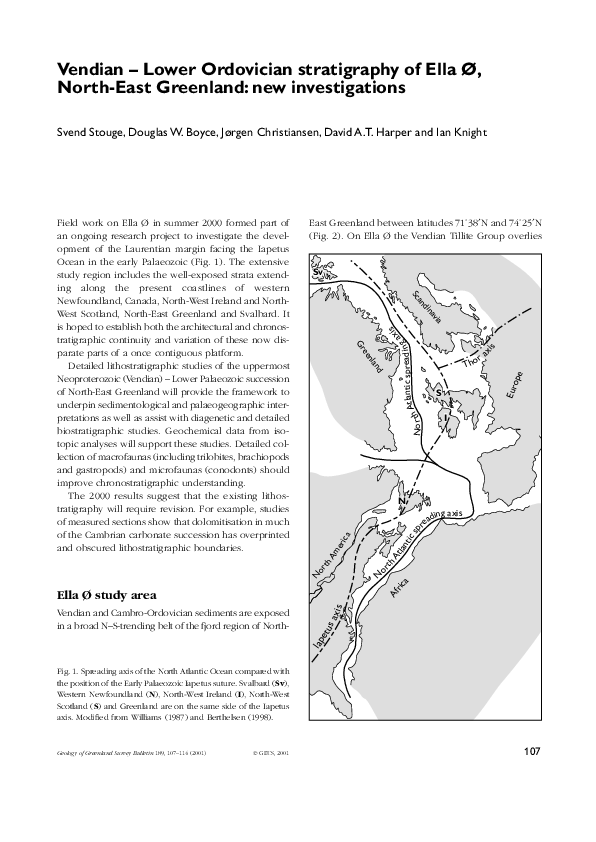 (PDF) (Fig. 2). On Ella Ø the Vendian Tillite Group overlies