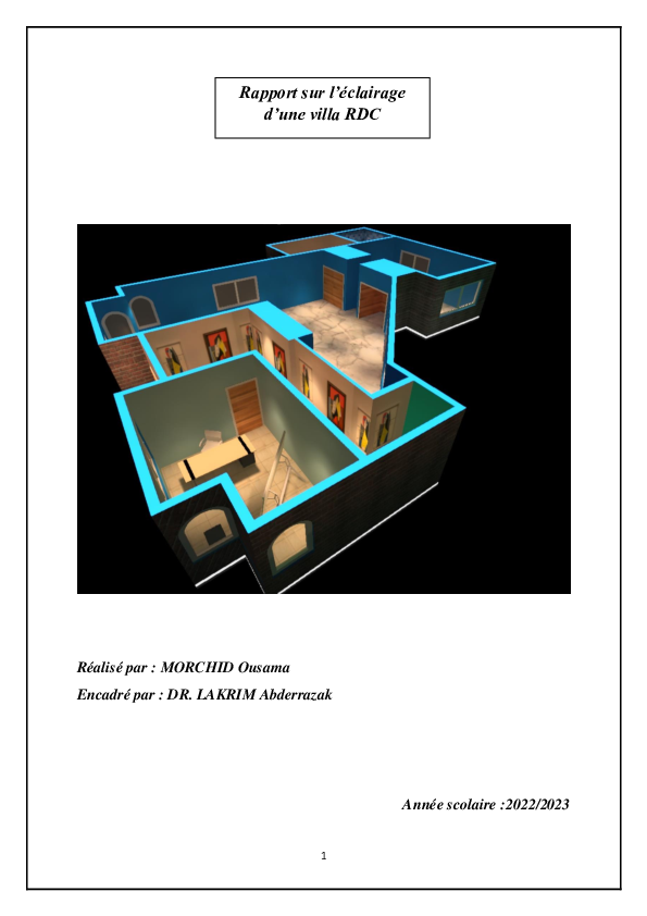 (PDF) Rapport D'éclairage RDC