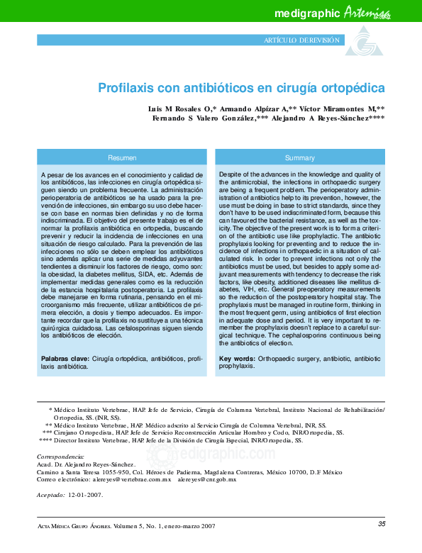 (PDF) Artemisa medigraphic en línea | Alejandro Reyes-Sánchez ...