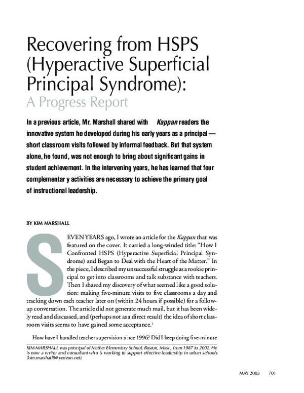 (PDF) Recovering from HSPS (Hyperactive Superficial Principal Syndrome ...
