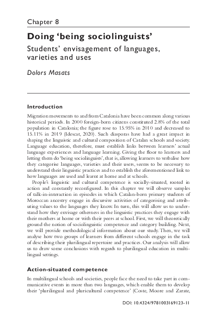 (PDF) Doing ‘being sociolinguists