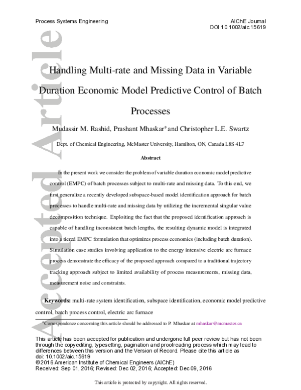 (PDF) Handling multi-rate and missing data in variable duration ...