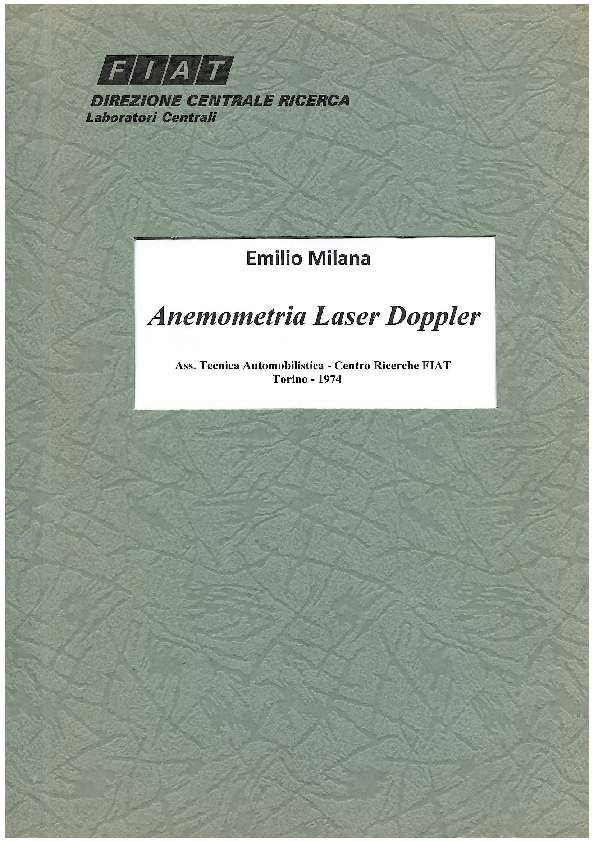 (PDF) Anemometria Laser Doppler