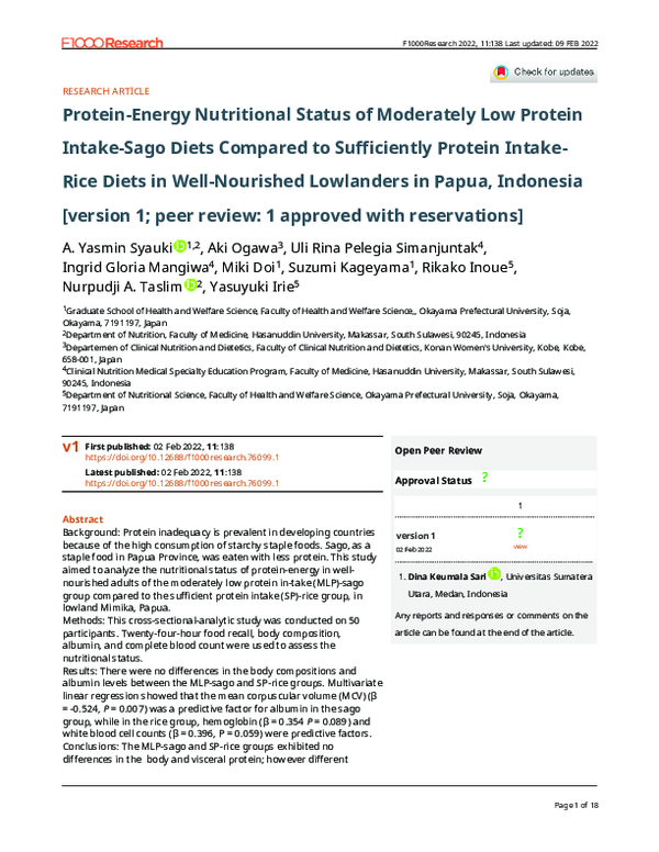 (PDF) Protein-Energy Nutritional Status of Moderately Low Protein ...