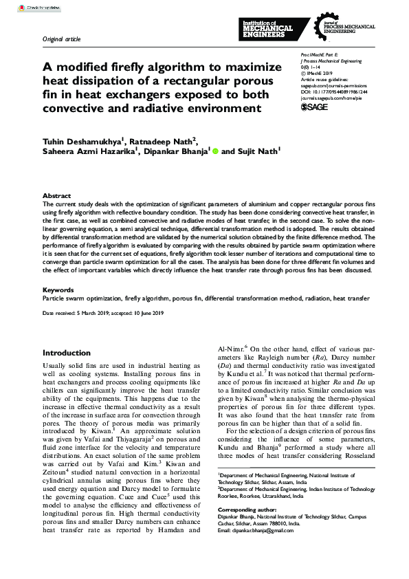 (PDF) A modified firefly algorithm to maximize heat dissipation of a ...