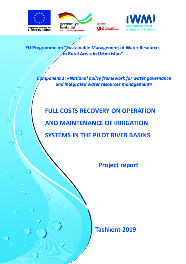 (PDF) Full cost recovery on operation and maintenance of irrigation ...