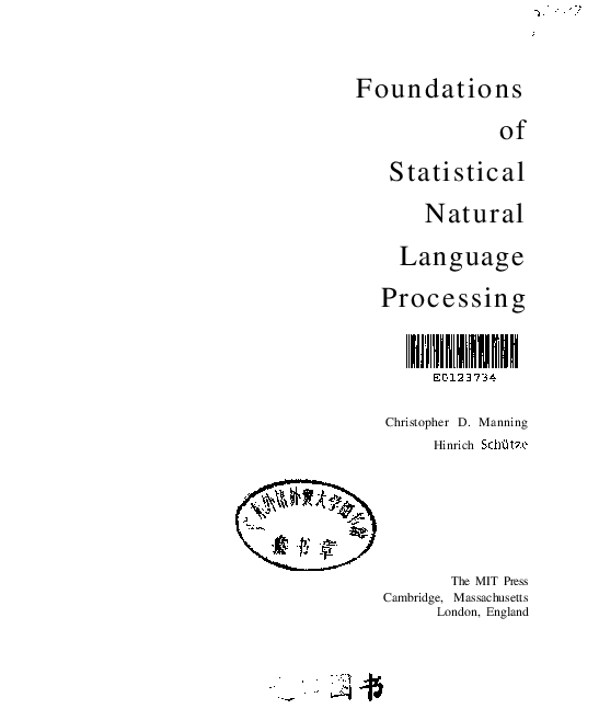 (PDF) Foundations of Statistical Natural Language Processing ...