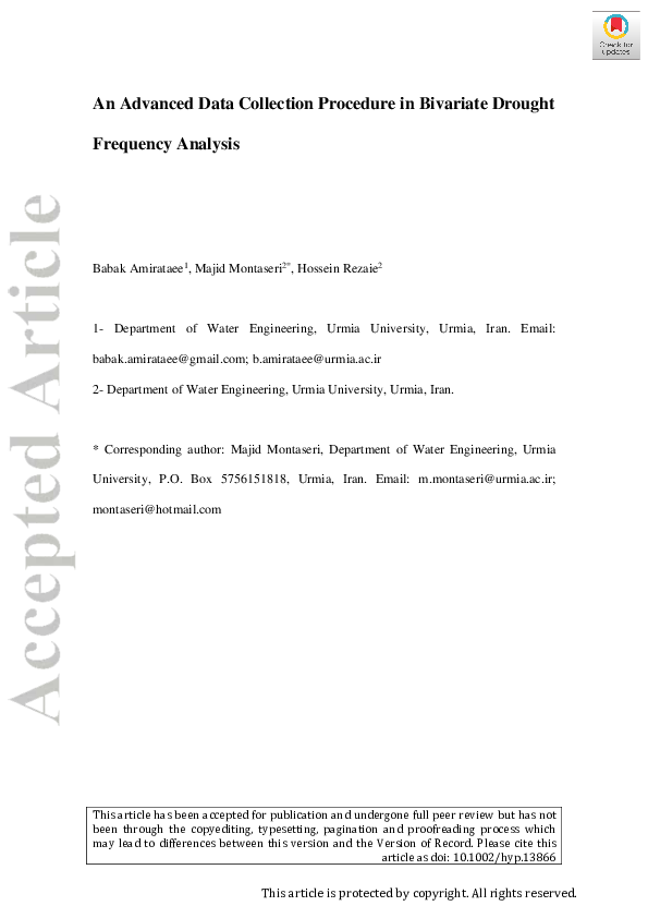 (PDF) An advanced data collection procedure in bivariate drought ...