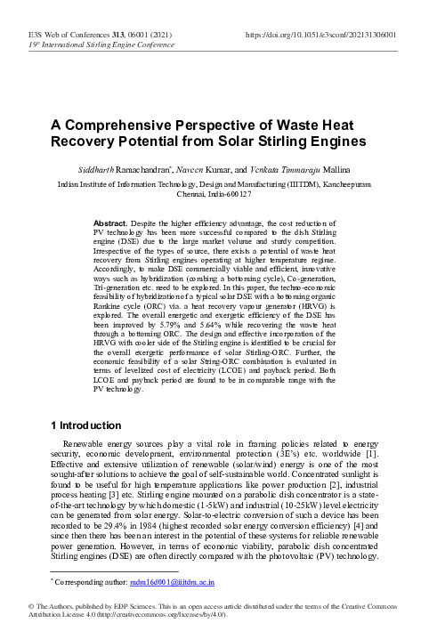 (PDF) A Comprehensive Perspective of Waste Heat Recovery Potential from ...