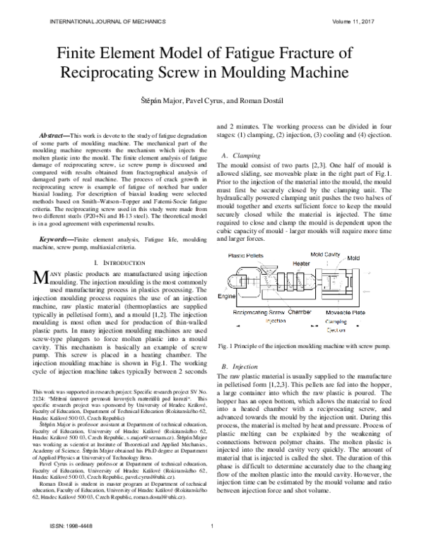 (PDF) Finite Element Model of Fatigue Fracture of Reciprocating Screw ...