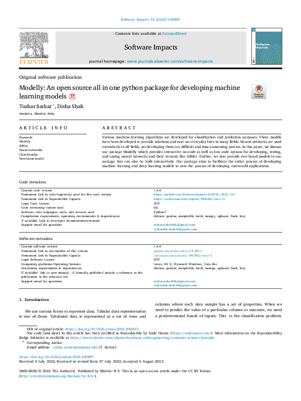(PDF) Modelly: An open source all in one python package for developing ...
