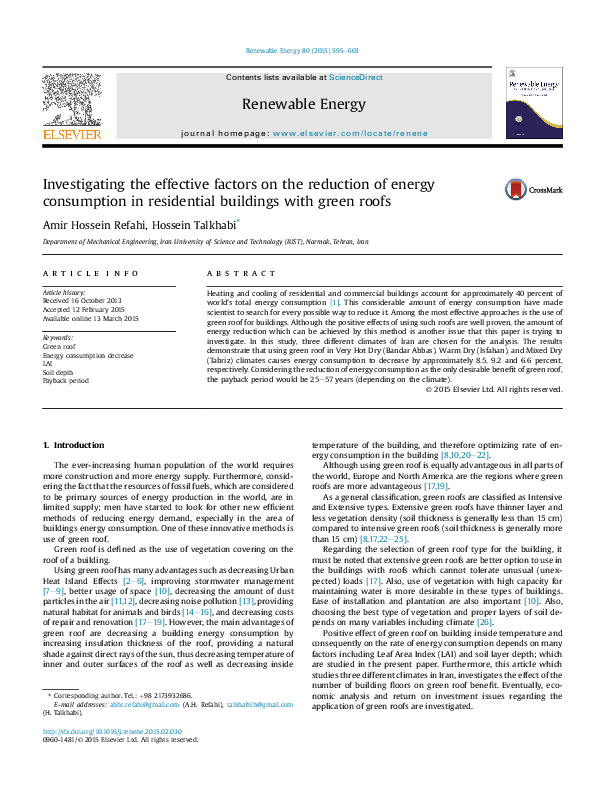 (PDF) Investigating the effective factors on the reduction of energy ... (PDF) Investigating the effective factors on the reduction of energy ...