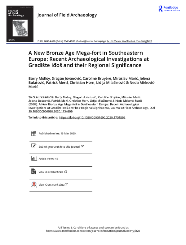 (PDF) A New Bronze Age Mega-fort in Southeastern Europe: Recent ...