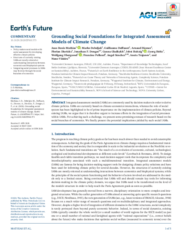 (PDF) Grounding Social Foundations for Integrated Assessment Models of ...