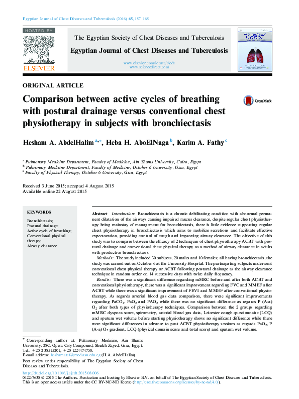(PDF) Comparison between active cycles of breathing with postural ...