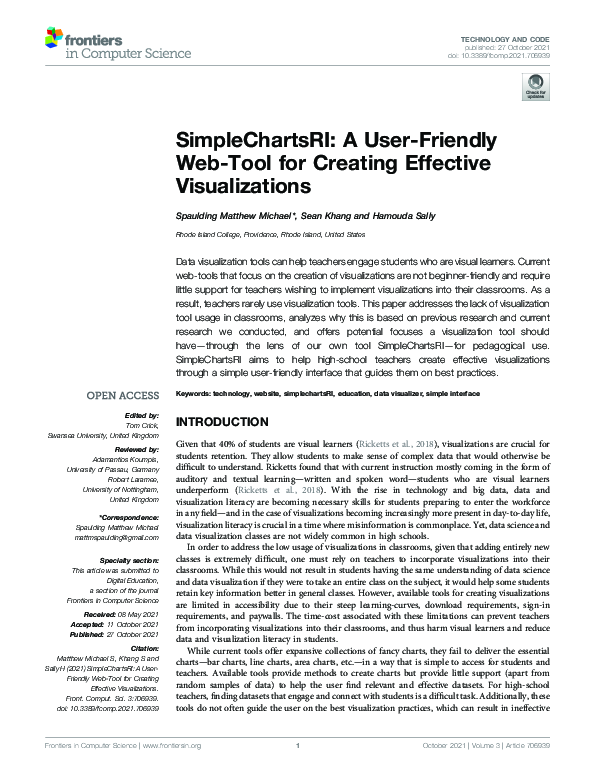 (PDF) SimpleChartsRI: A User-Friendly Web-Tool for Creating Effective ...